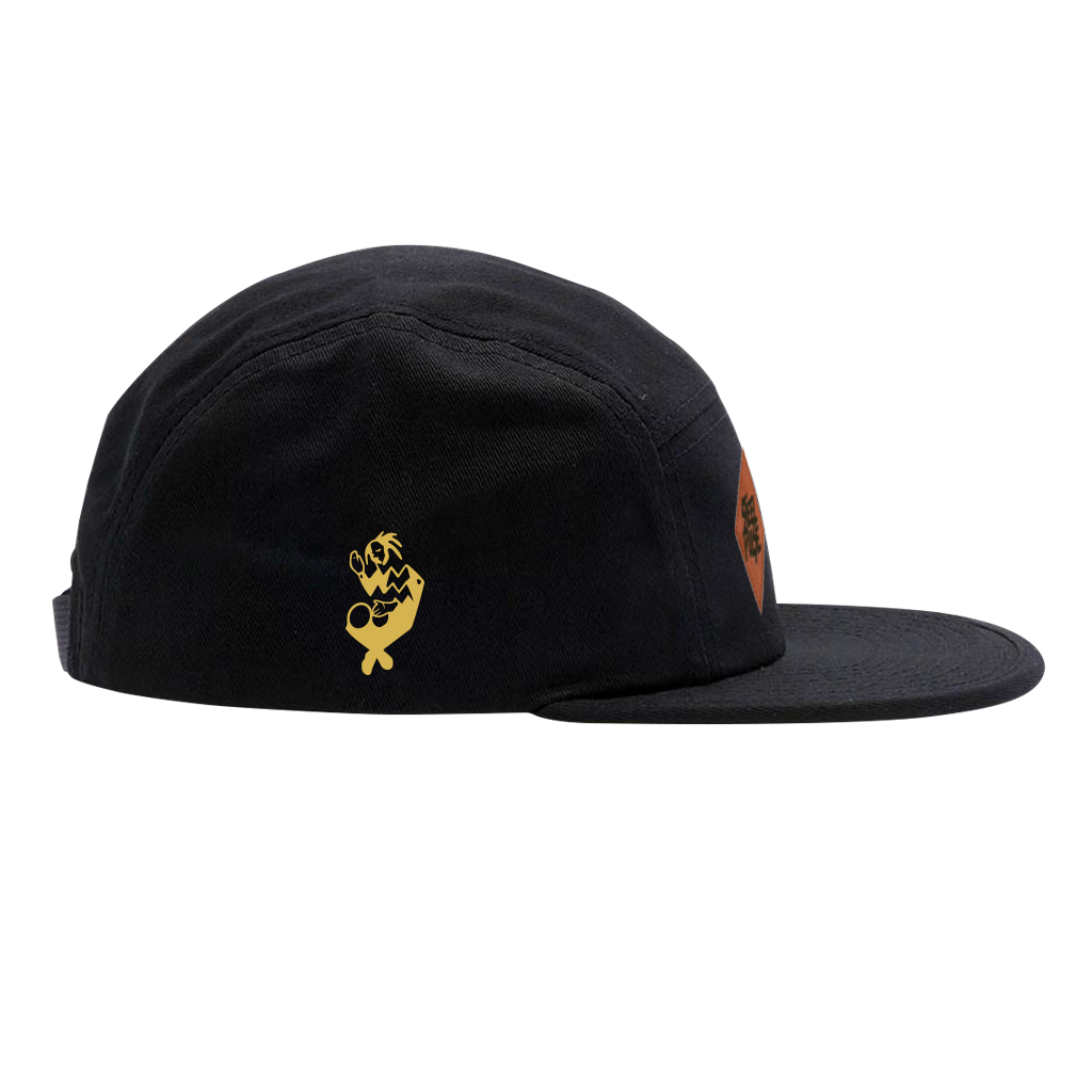 Black 5-Panel Patch Snapback – Steel Pulse